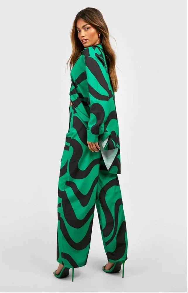 New Western Collection Oversized Outfit with Invisible Zip Style Co-or ...